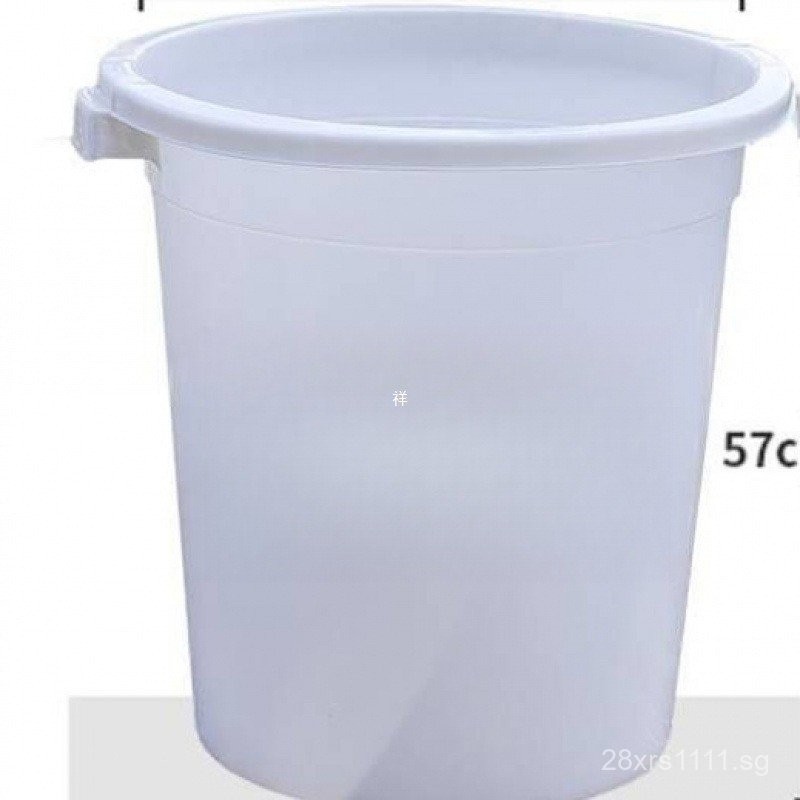 Water Storage Bucket with Lid, Thickened Food-Grade Large White Bucket ...