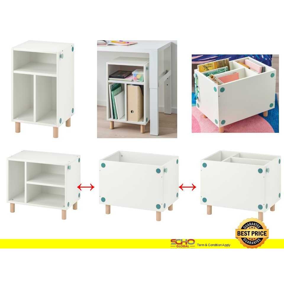 IKEA-SMUSSLA Bedside table/shelf unit, white | Shopee Singapore