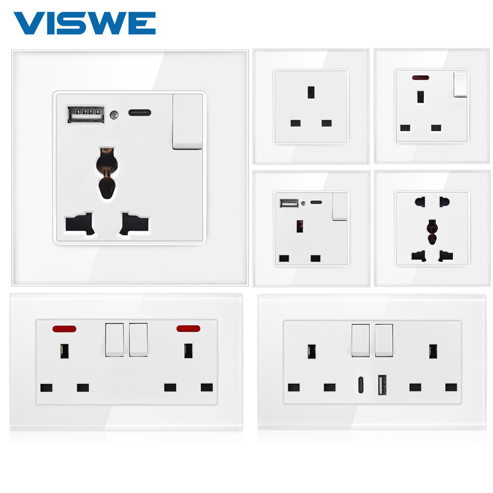 VISWE | wall socket | power socket | usb socket | universal socket | double socket | wall switch ...