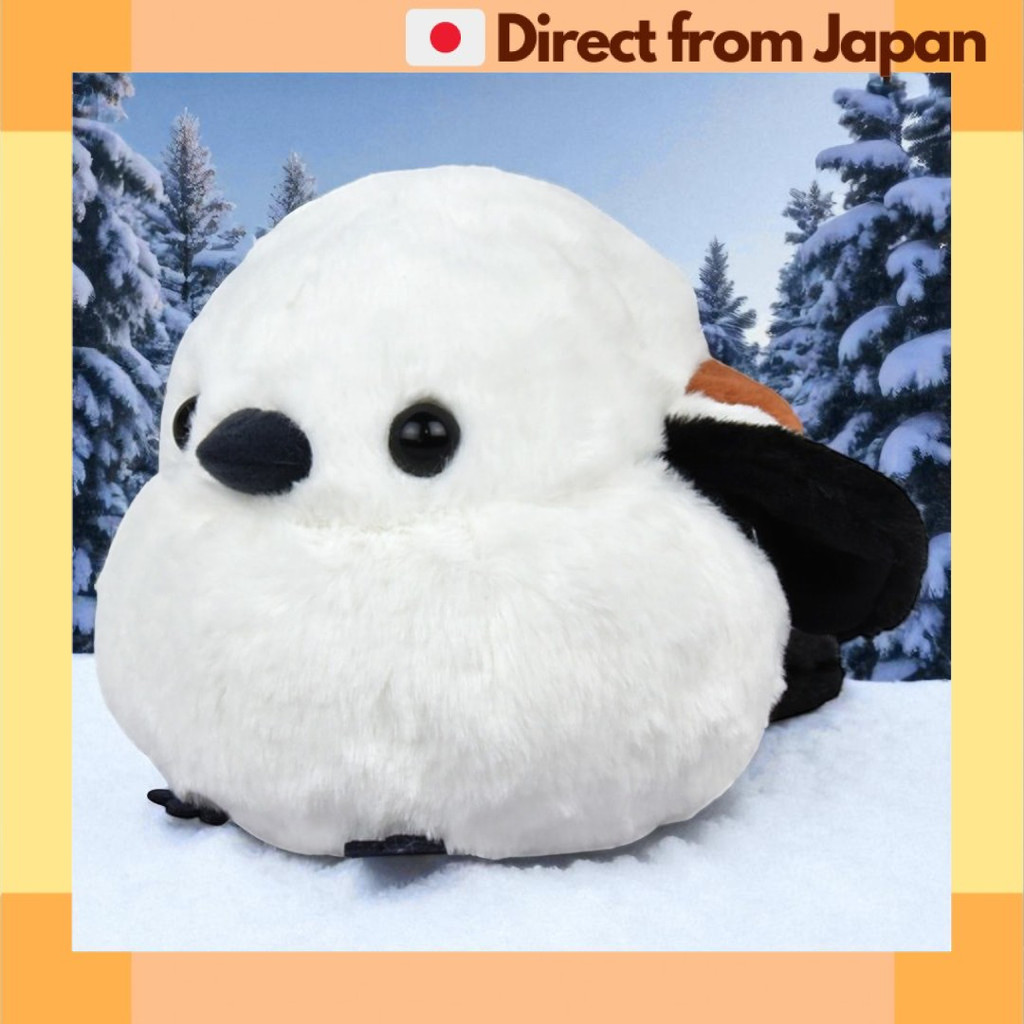 Amuse AMUFUN Fukufuku Shimaenaga Plush 15cm Snow Fairy Hokkaido Long ...