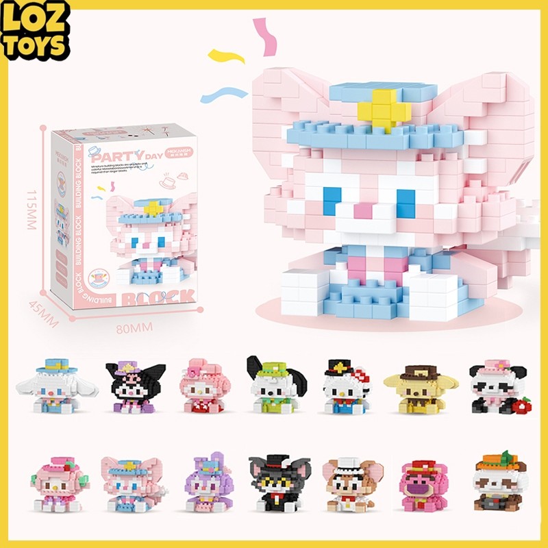 LOZTOYS New Model Cartoon Party Bricks Building Blocks Toys Mini Bricks ...
