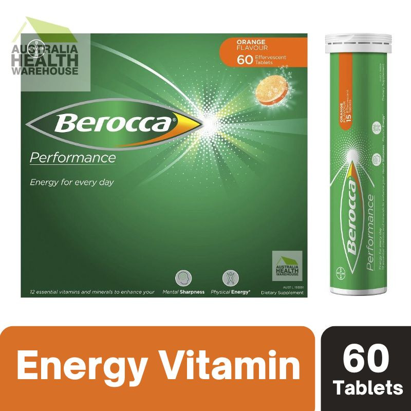 [Expiry: 24/11/2024] Berocca Performance Orange Effervescent Tablets 60 ...