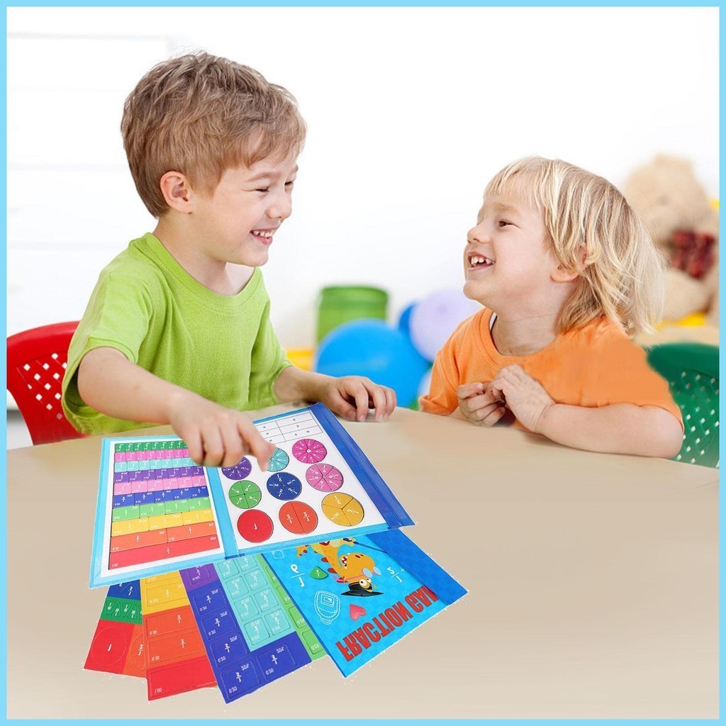 Fraction Circles Magnetic Fraction Strips & Tiles Montessori Math ...