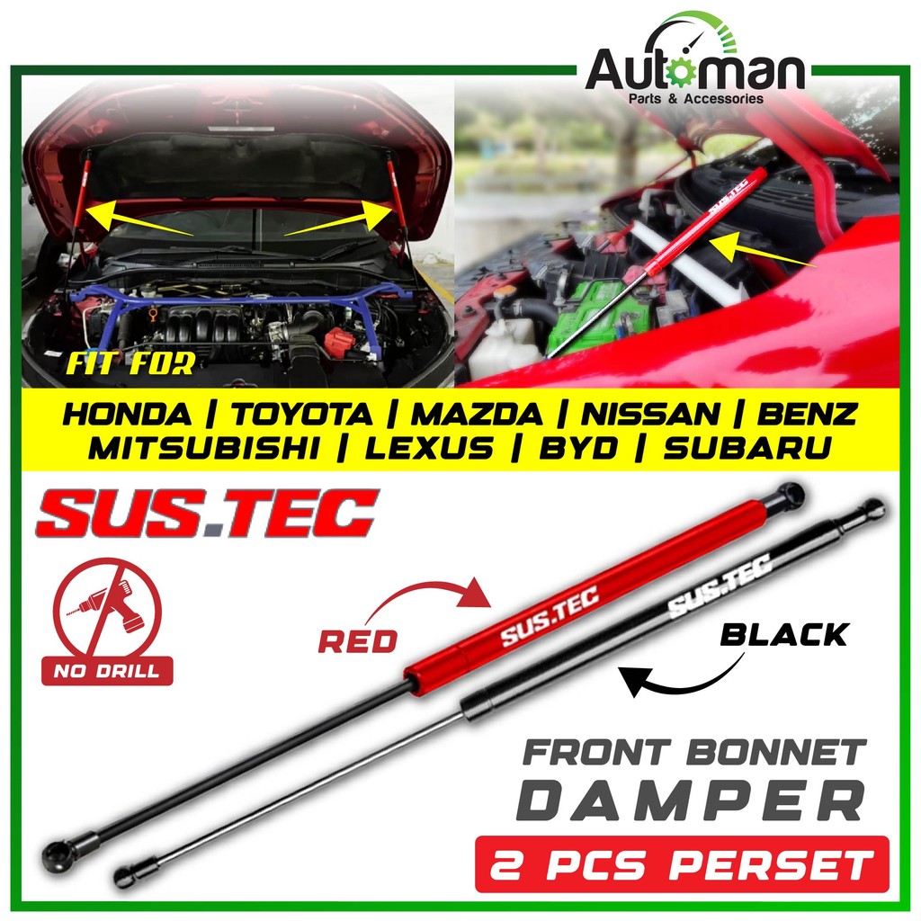 Car Front Bonnet Damper SUSTEC Honda City Civic CRV Toyota Vios Rush ...