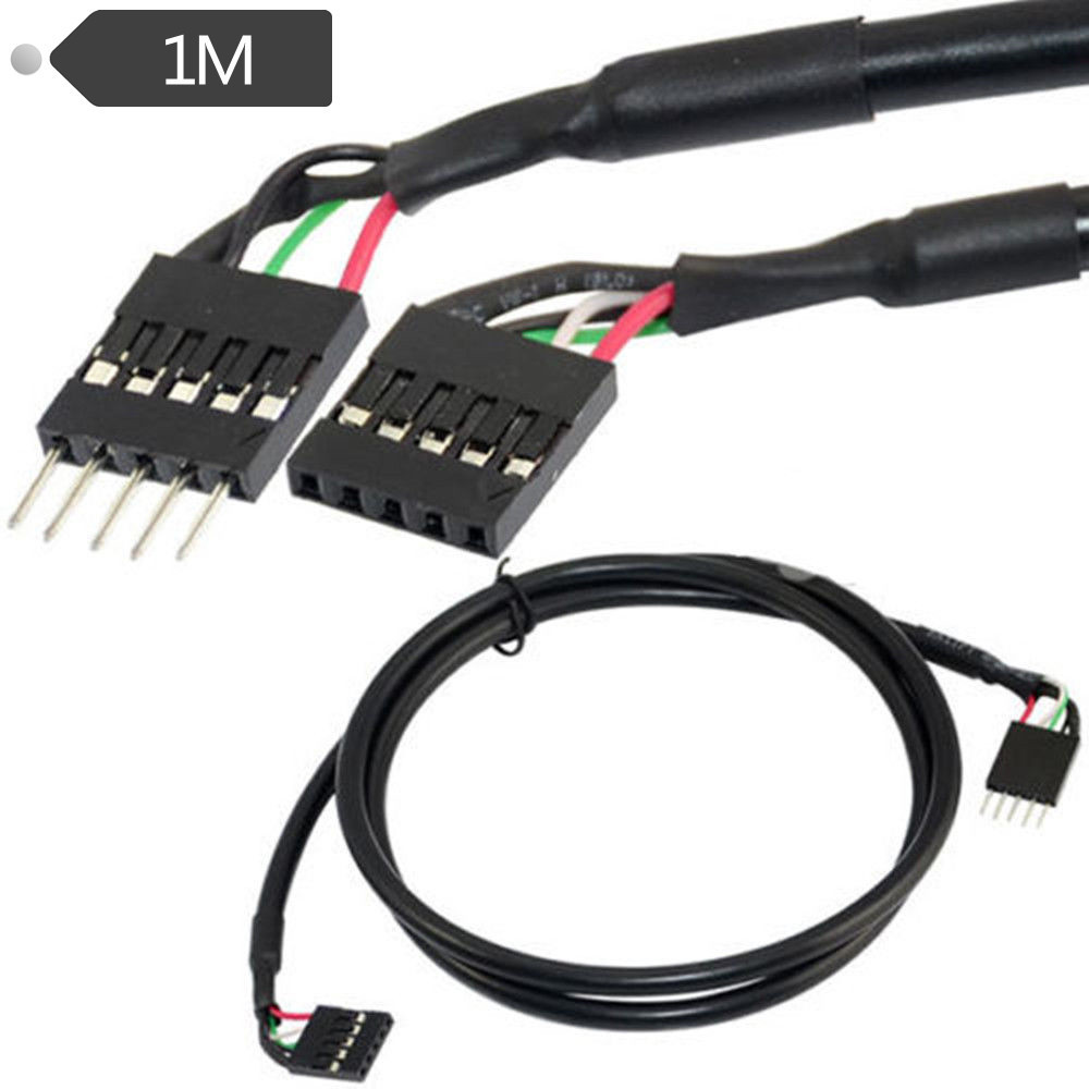 Dupont Cable 1m Internal 5Pin USB IDC Motherboard Header 5 Pin Male to ...
