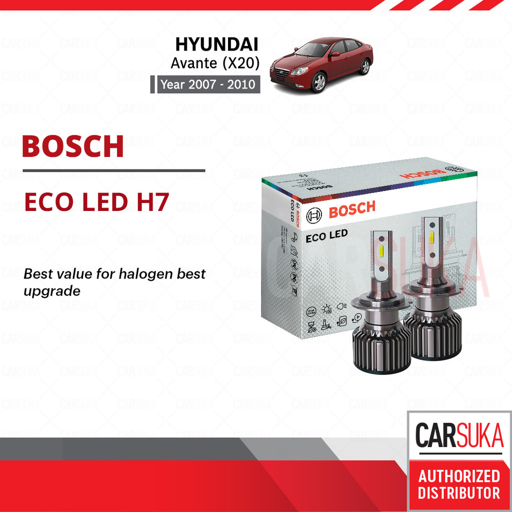 BOSCH ECO LED H7 Halogen Headlight Retrofit Bulb for Hyundai Avante ...