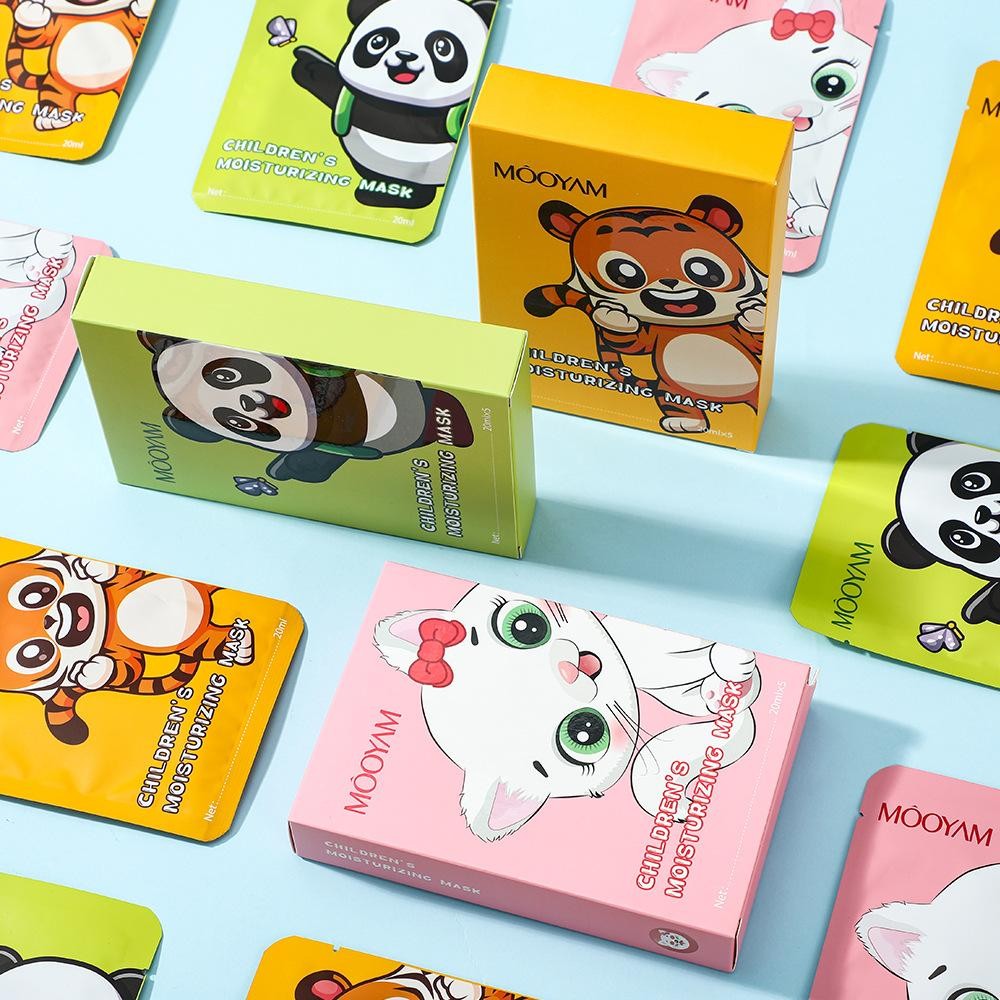 Cute Animal Face Mask Hydrating Moisturizing Face Mask For Kids ...