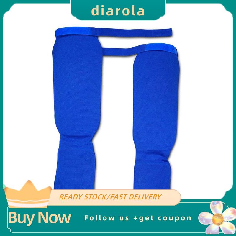 【diarola】Blue Karate Protective Gear Boxing Training Shin Guards ...