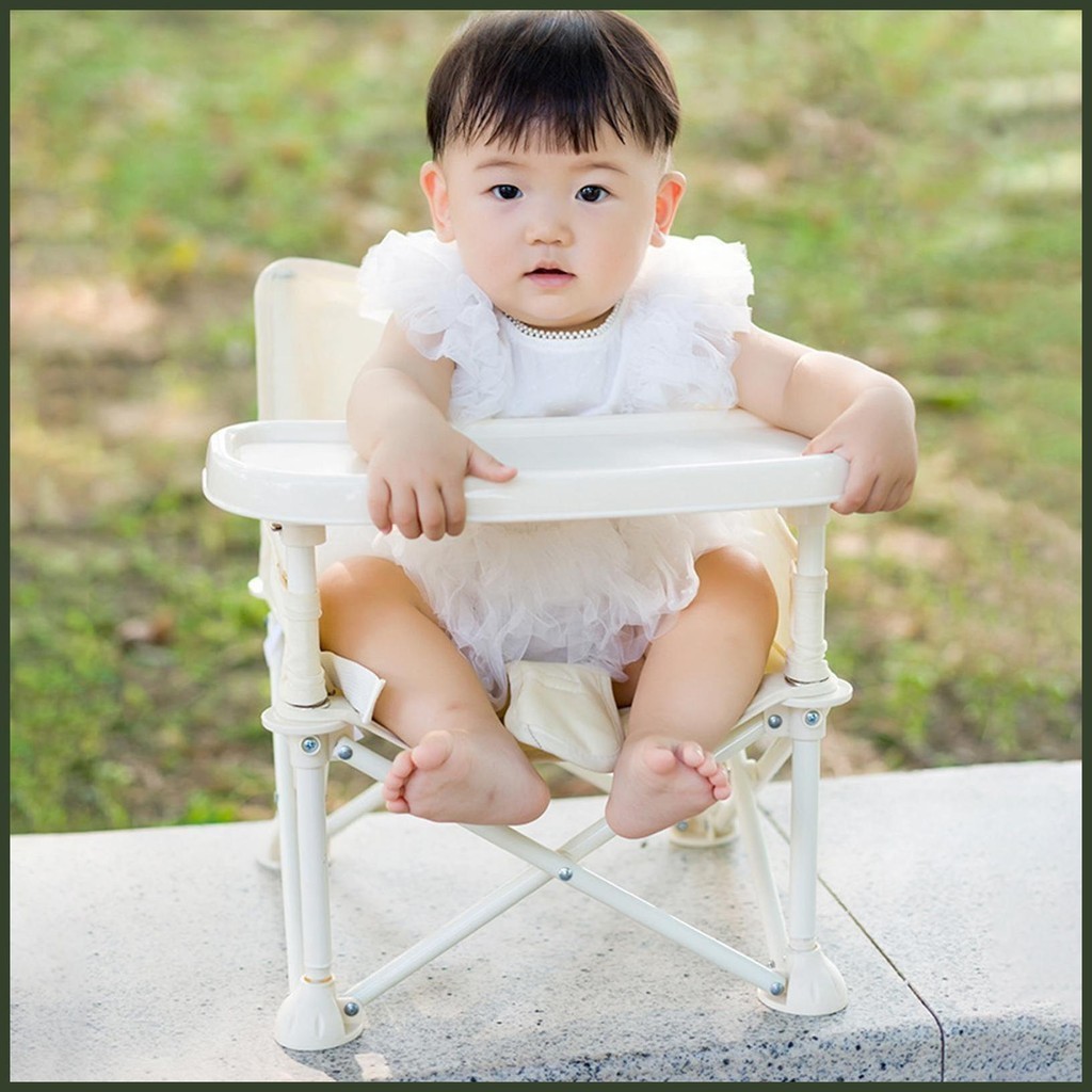 High Chair Booster Seat Folding Baby Booster Chair with Tray Parasol ...
