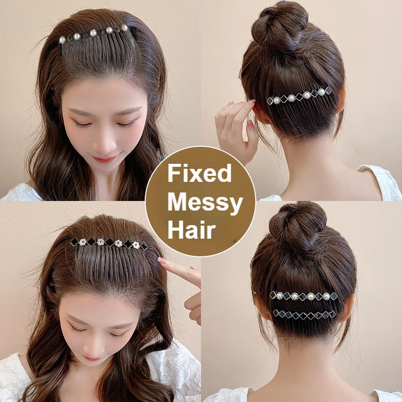 Pearl Hairpin for Fixing Hair Insert Comb Fixed Messy Hair Tool Frontal ...