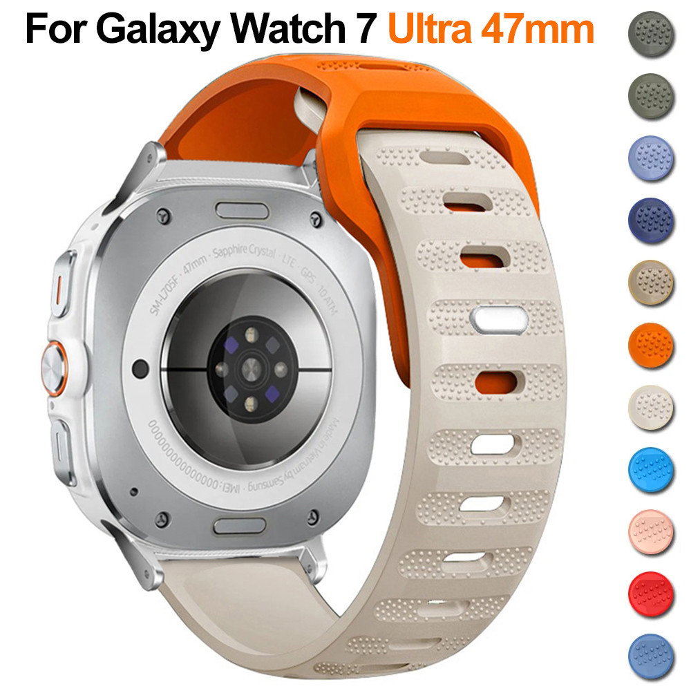 Silicone Strap for Samsung Galaxy Watch Ultra 47mm Band Soft Sports ...