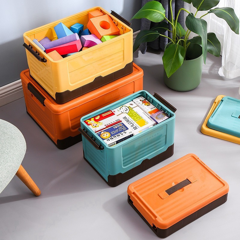 Large Capacity Collapsible Storage Box Foldable Storage Box Organizer ...