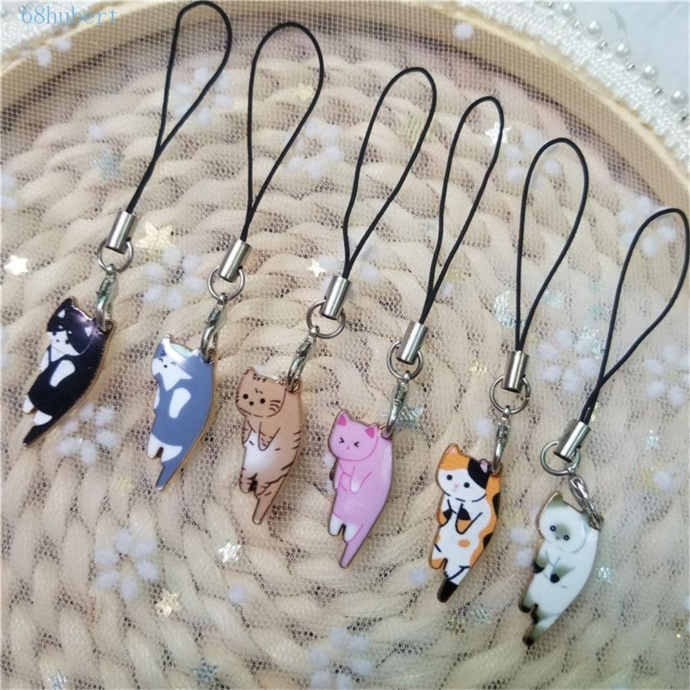 HUBERT Cat Phone Strap Phone Accessories Cartoon Case Strap Decor ...