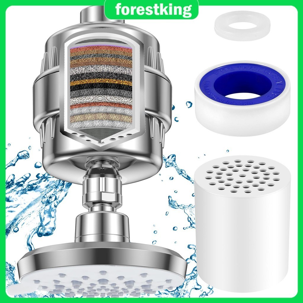 Shower Filter for Hard Water Plastic Water Softener Shower Head Filter ...