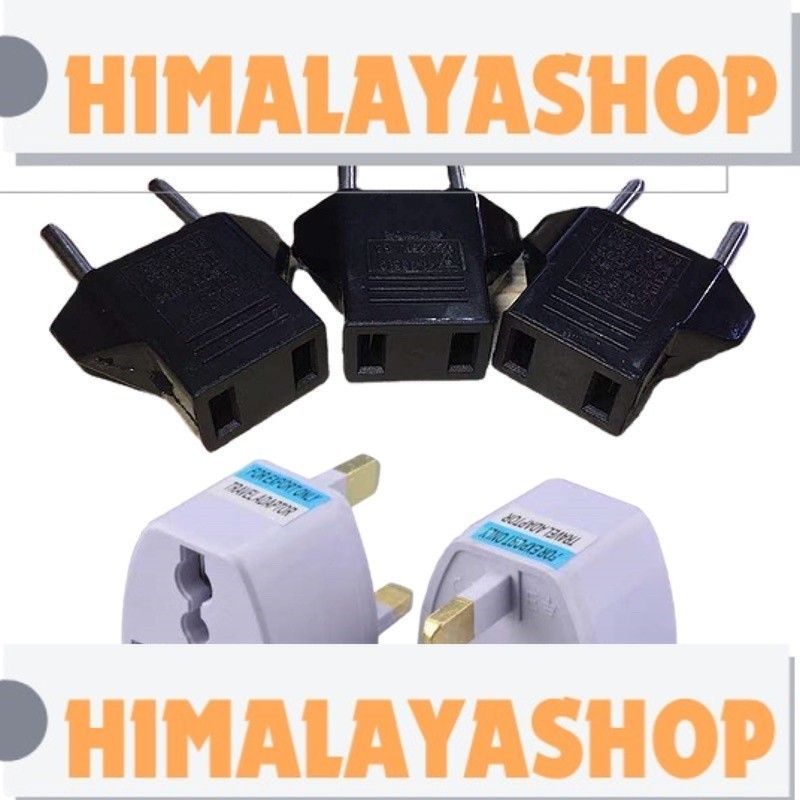 Universal 2 Pin 3 Pin Conversion Plug Universal Adaptor | Shopee Singapore