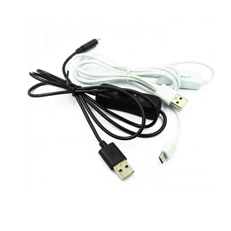 1 meter Raspberry Pi power supply USB switch power cord USB to micro ...