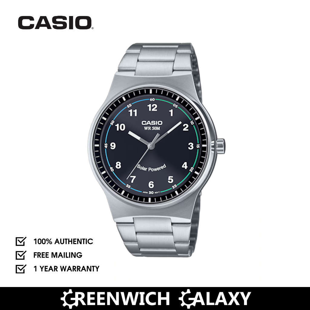 Casio Analog Solar Watch (MTP-RS105D-1B) | Shopee Singapore