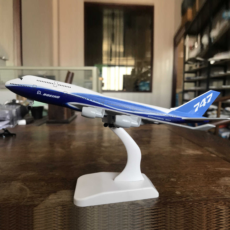 Boeing 747 Aircraft Model Diecast Metal B747 Plane Toy Aviation Gift ...