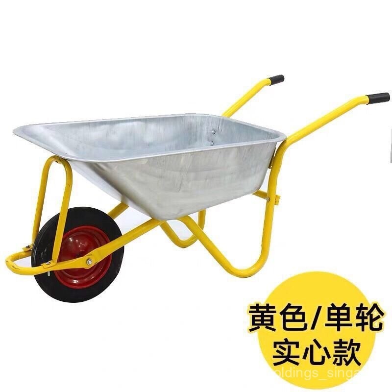 Hand Push Single Wheel Engineering Trolley Garbage Rubbish Collector ...
