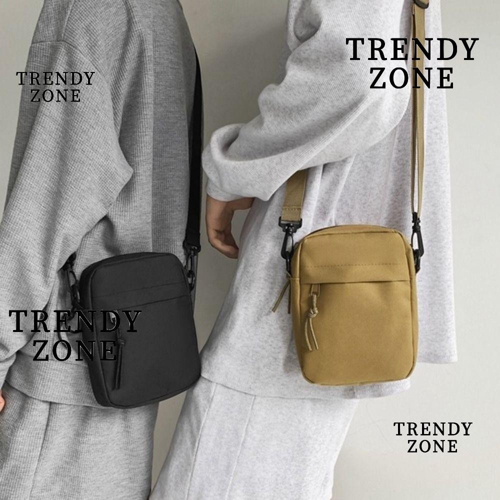TRENDYZONE Crossbody Bag, Canvas with Zipper Shoulder Bag, Simple ...