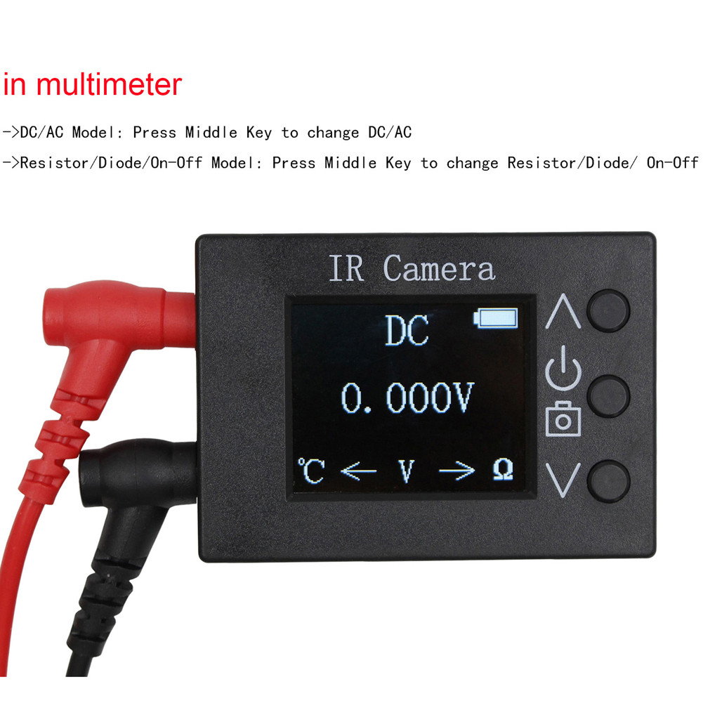 2 IN 1 IR Camera 1.8 Inch TFT Screen Multimeter Infrared Thermal Imager ...