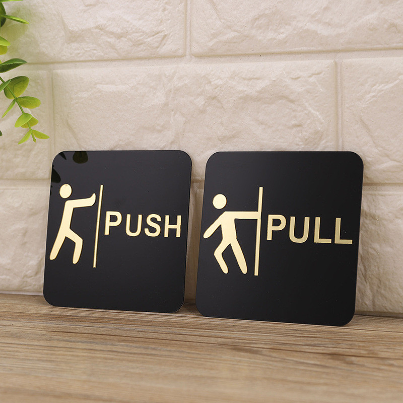 Acrylic Sliding Door Sticker Indication Sign Department Sign ...