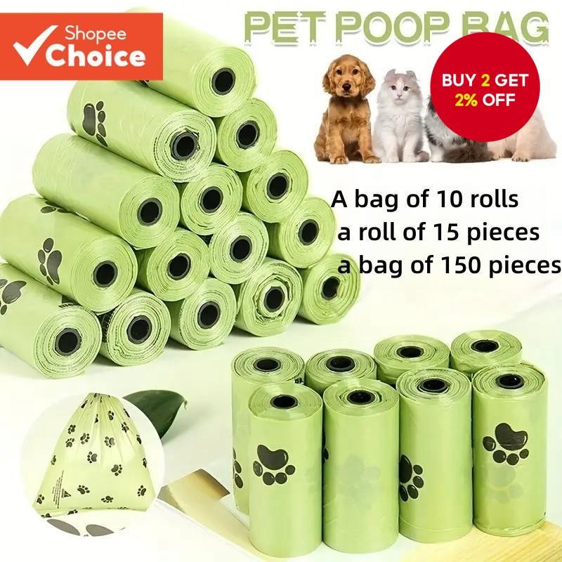 Dog Waste Bags with Dispenser Pet Biodegradable Trash Bag Dog Poop Bags ...