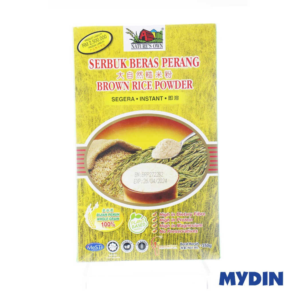 Nature's Own Instant Brown Rice Powder (350g) | Shopee Singapore