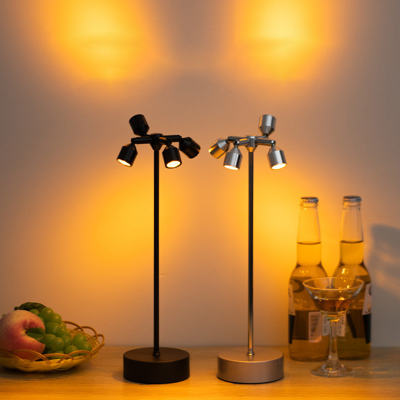 LED Cordless Bar Table Lamp Spotlight Modern Atmosphere Lamp USB ...