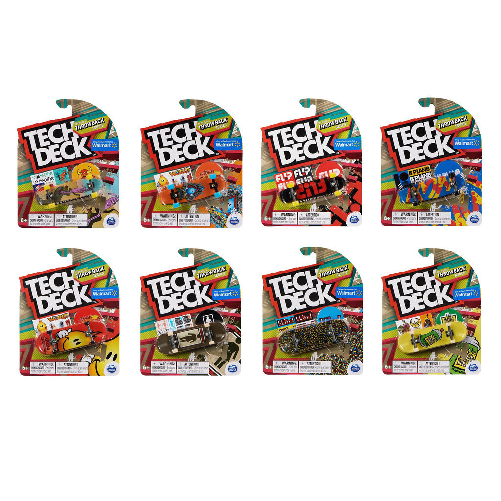 Authentic | Tech Deck Single Pack Fingerboard Throwback Series (Flip ...