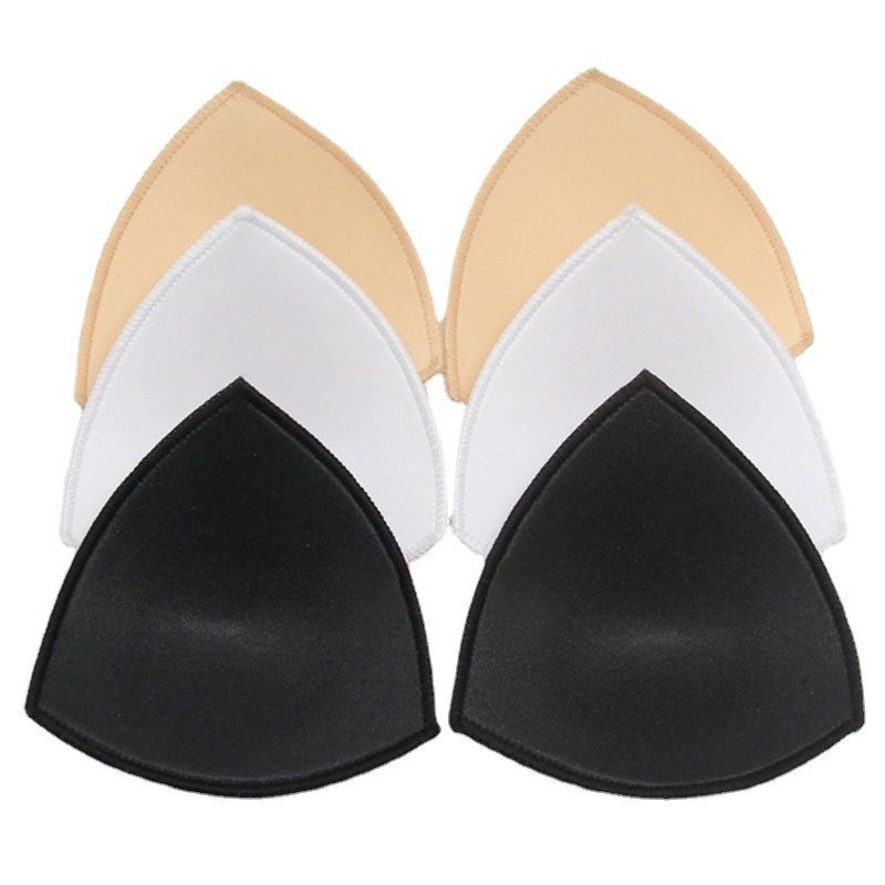 3 Pairs Triangle Soft Bra Inserts Pads Removable Sport Bra Cups Inserts ...