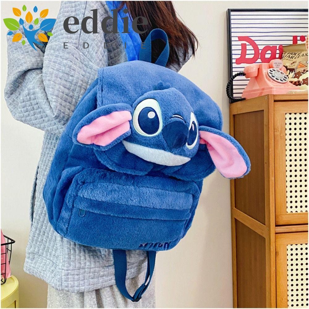 EDIEJ Stitch Cartoon Plush Backpack, PP Cotton Stuffed Stitch Plush ...