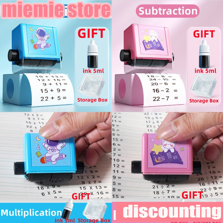 Mathematical Practice Number Rolling Seal Addition And Subtraction ...