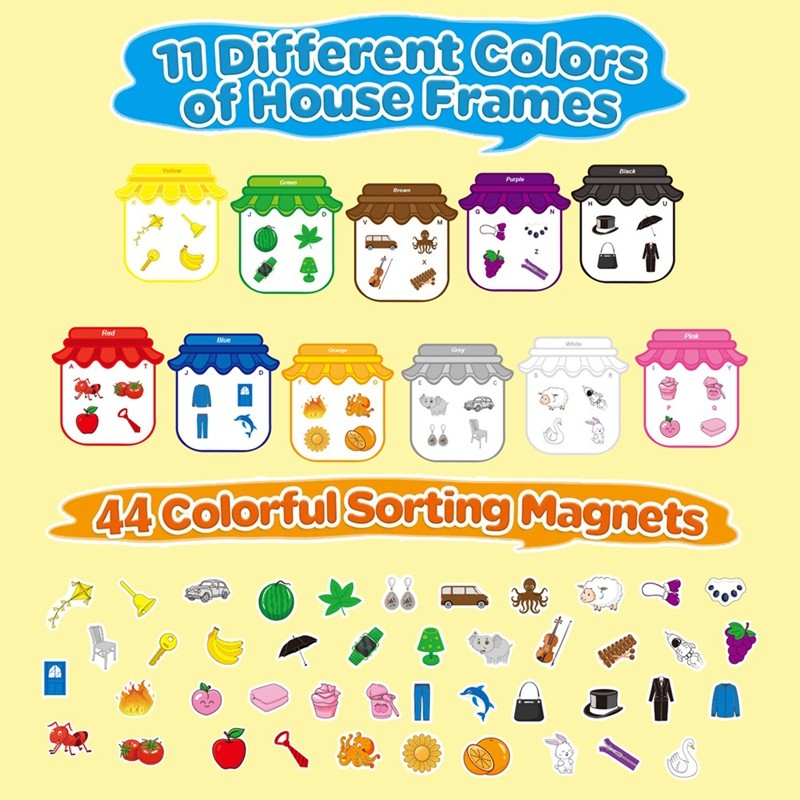Magic Magnetic Color Sorting Set - Color Sorting Toys for Toddlers ...