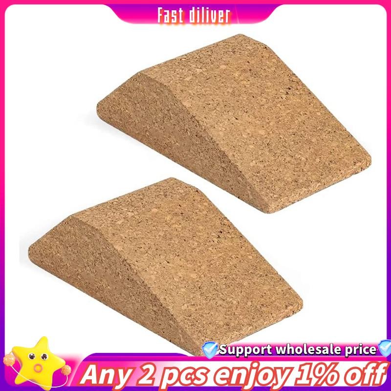 JR-2PCS Cork Squat Wedge Block Non Slip Squat Ramp,Squat Platform for ...