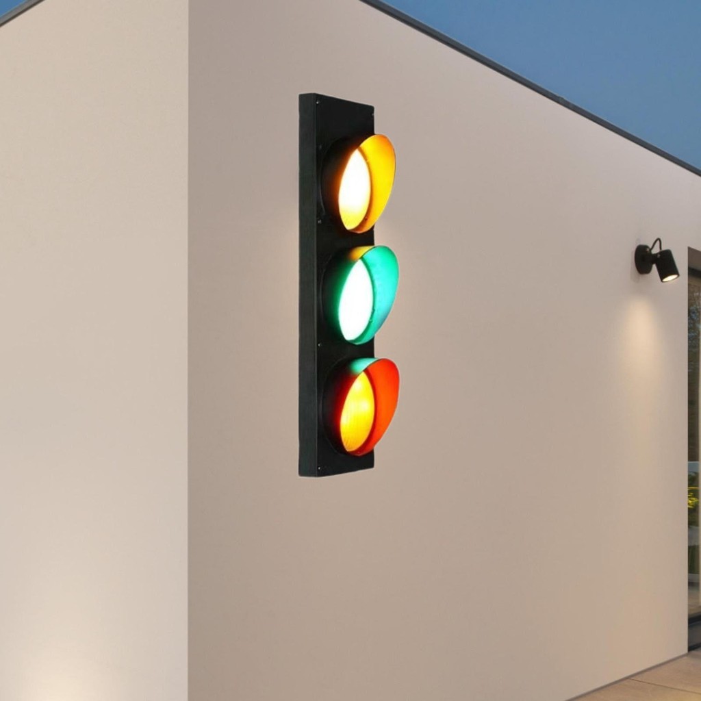 [starlights2] Traffic Light Wall Lamp Industrial LED Wall Sconce for ...
