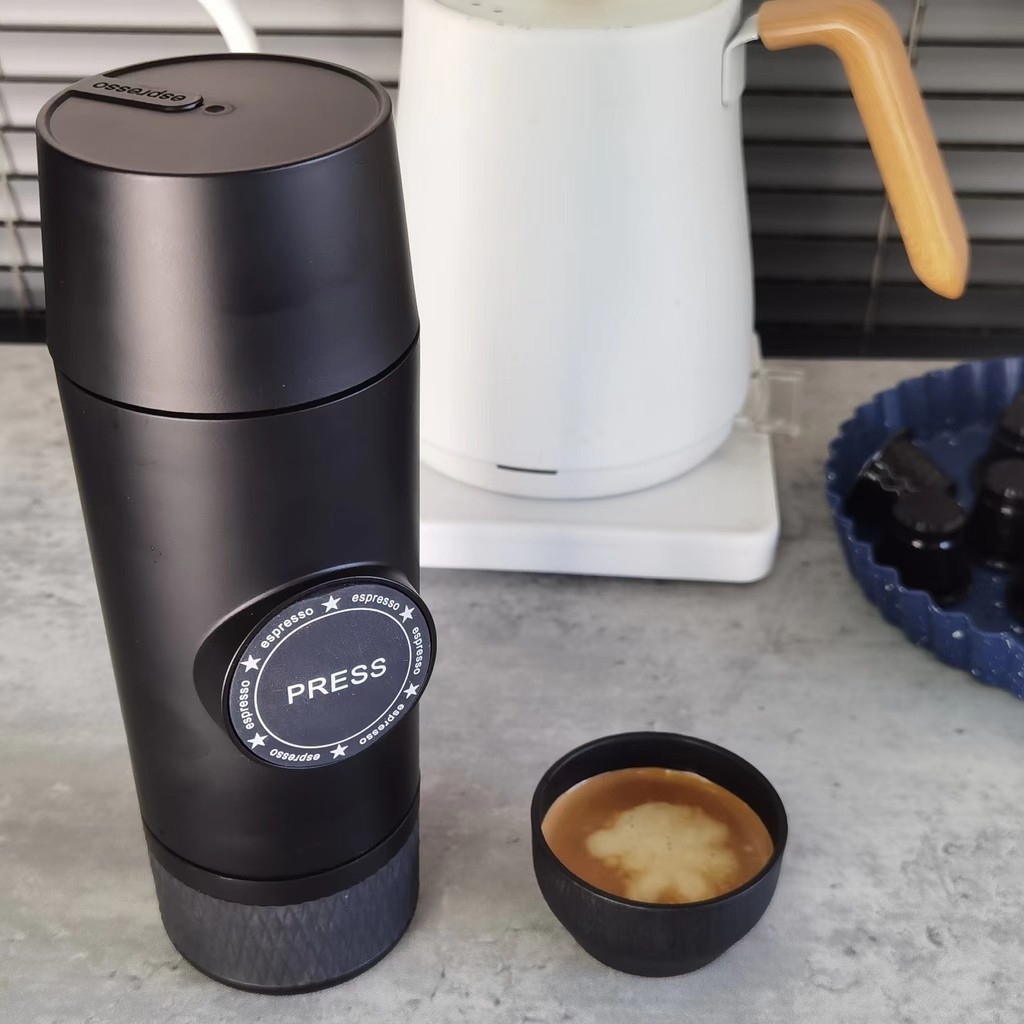 Portable Capsule Coffe Machine Rechargeable Espresso Coffee Outdoor Car ...