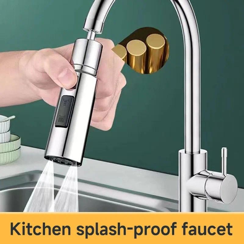 3Modes Kitchen Taps Splashproof Head Faucet Extender Metal Alloy Head ...