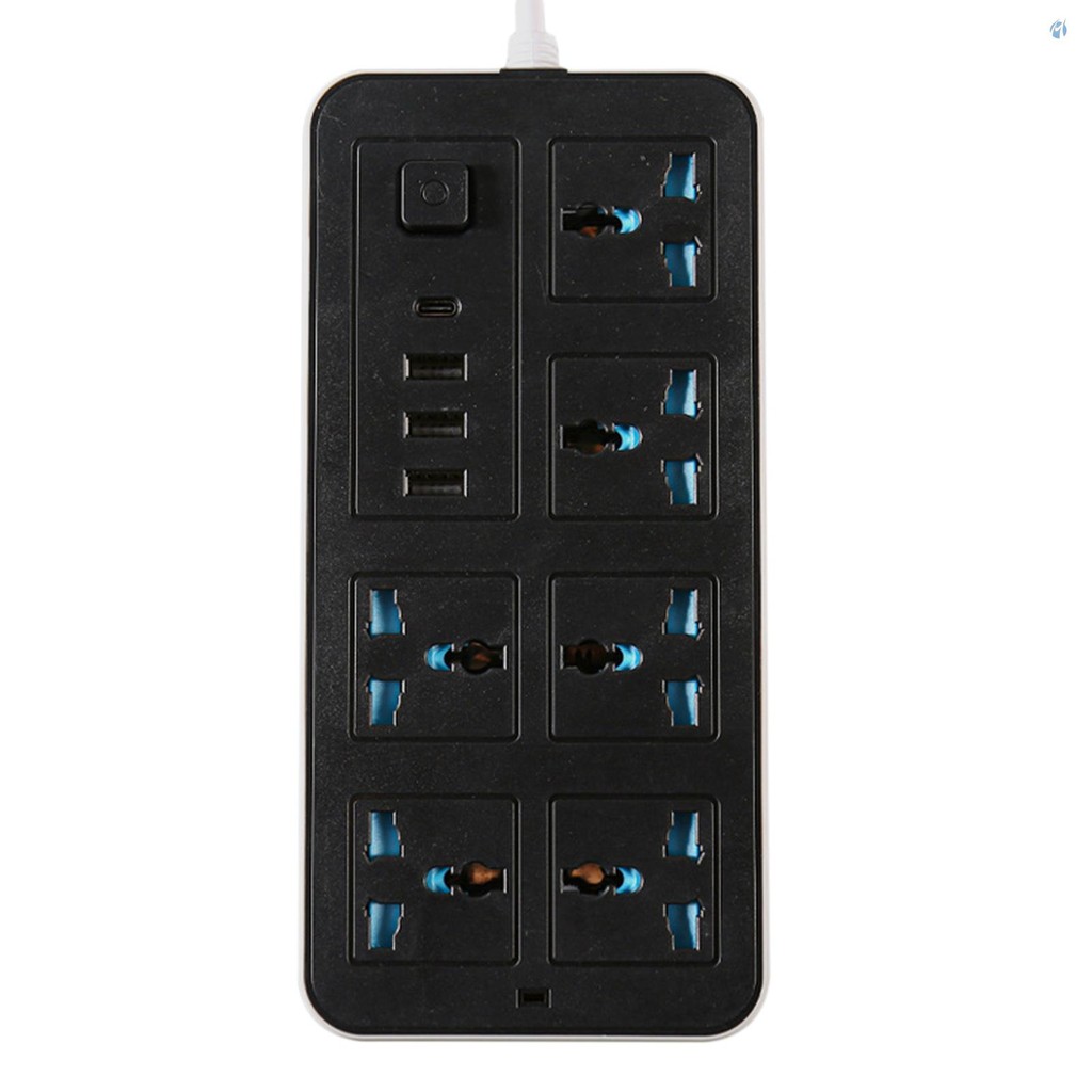 Smart Power Strip with 6 Surge Protection Outlets, 3 USB Ports and 1 Type-C Port Multi-port ...