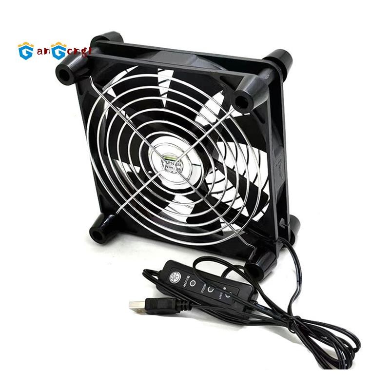 140mm USB Computer Cooling Fan 5V Portable Quiet Fan with 3 Adjustable ...