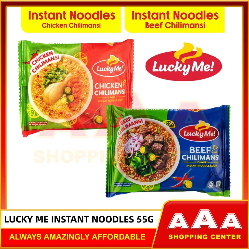 Lucky Me! Instant Mami Noodles 53g (3+3 Combo Pack) Chicken Chilimansi ...