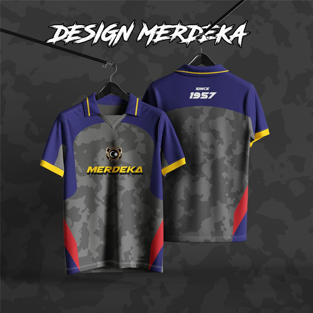 Malaysia 68th Merdeka 2025 Design Sublimation Jersey | Shopee Singapore