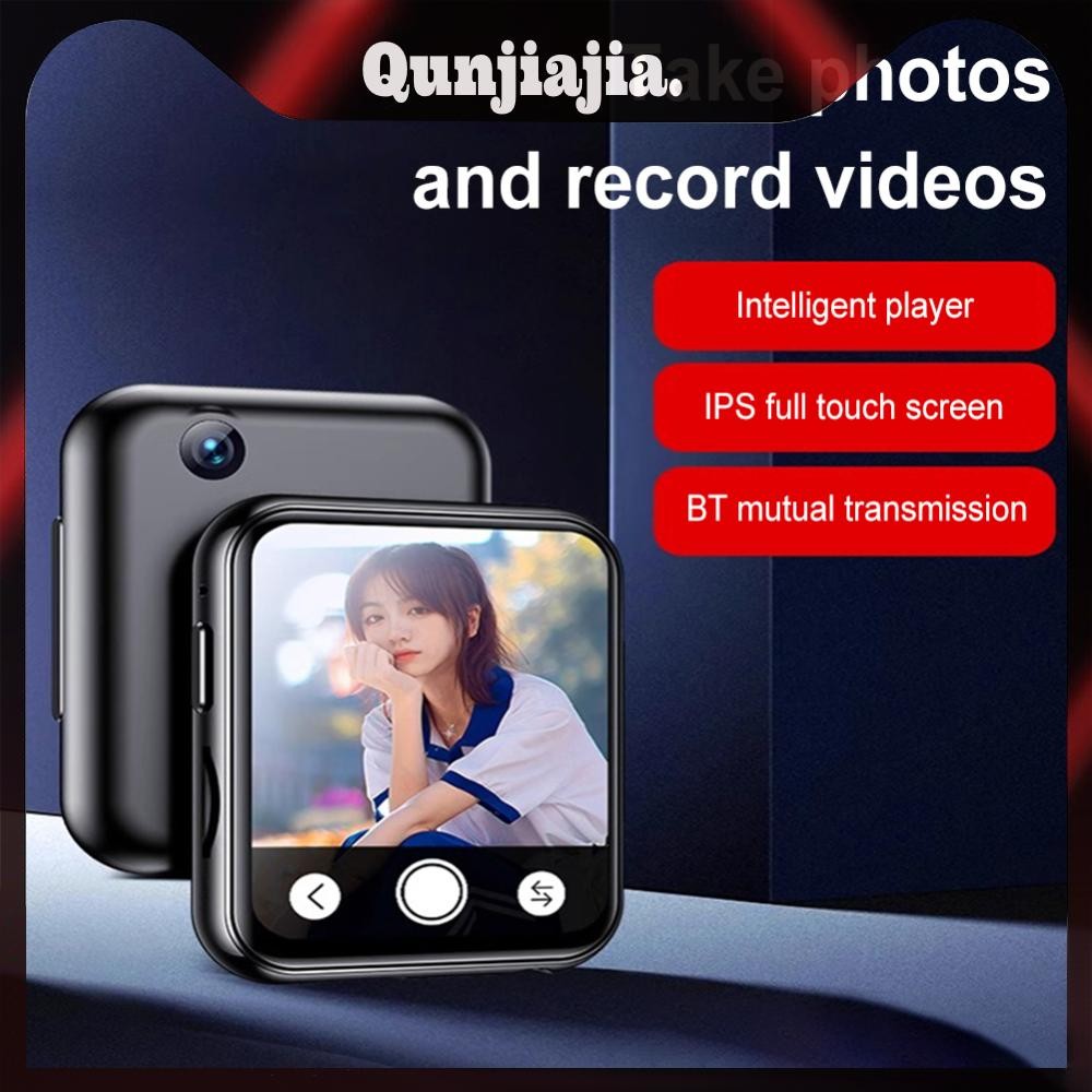 MP3 Player BT 5.4 Touch Screen Portable Player Built-in Speaker ...