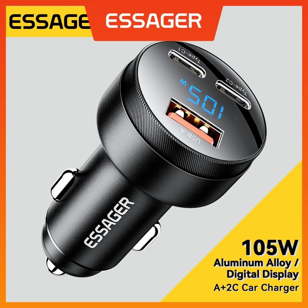 Essager 105W Car Charger 2Type C Usb Fsat Charg For PPS PD QC Car ...