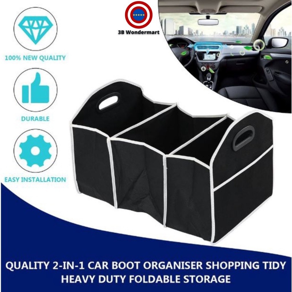 Foldable Car Storage Bag Box Organizer Pocket Non Woven/ Oxford Cloth 3 ...