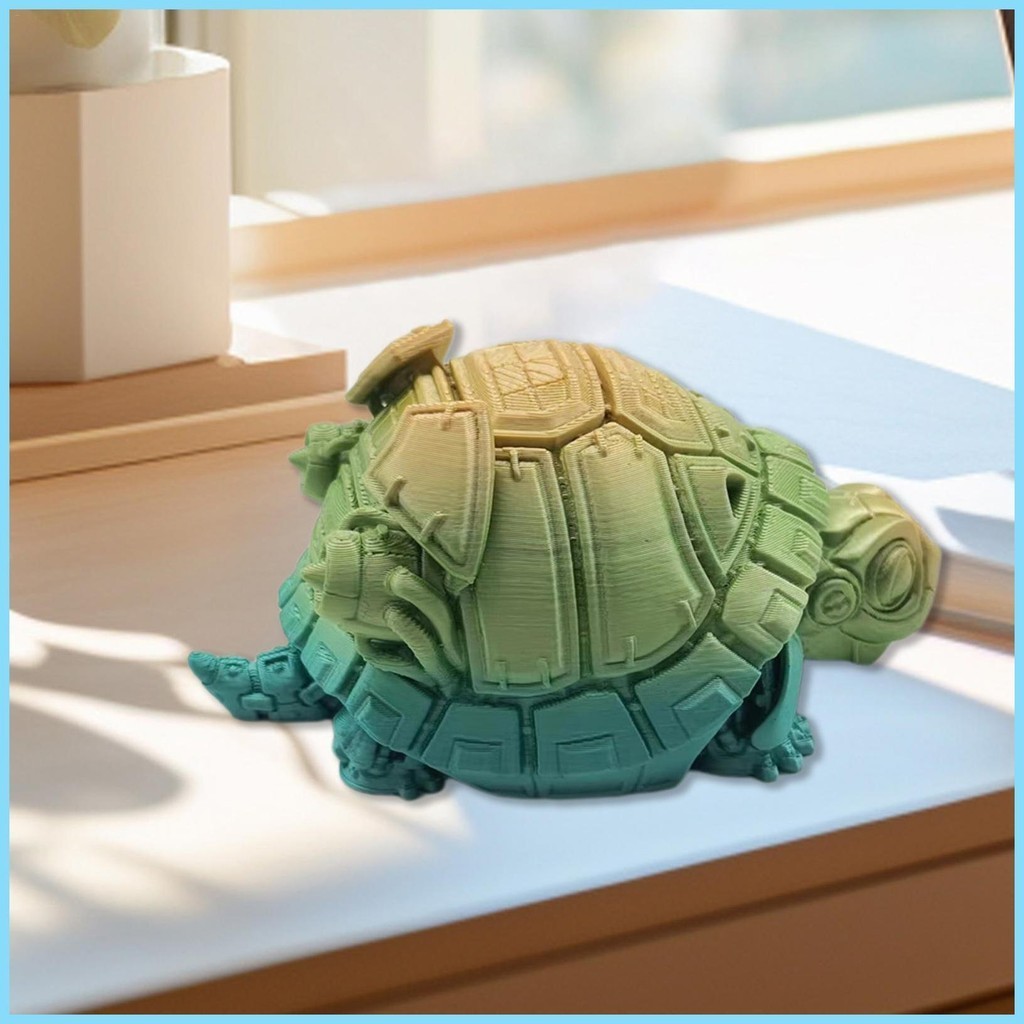 Tortoise Statue Joint Mobility Articulating Fidget Figures Sea Turtle ...