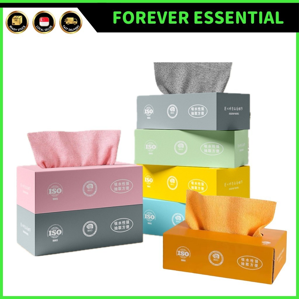 (FOREVER ESSENTIAL) Household Multi-Use Disposable Microfibre Cloth ...