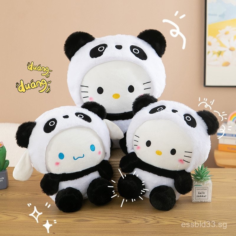 Pacha Sanrio Panda Transformation Plush Toy Costume Doll Cute Cartoon ...
