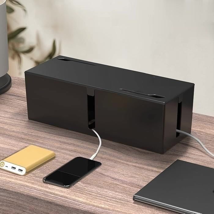Cable Box Large Wire Cable Organizer Storage Box Cable Cord Plug Socket ...