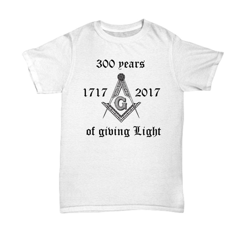 Masonic Shirt - 300 Years Of Freemasonry - Freemason Symbol Anniversary ...